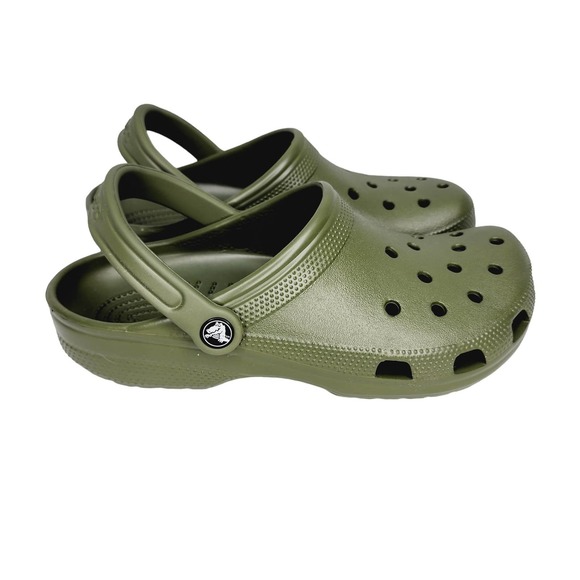 CROCS | Shoes | Crocs Army Green Unisex Slip On Clogs Shoes New With ...